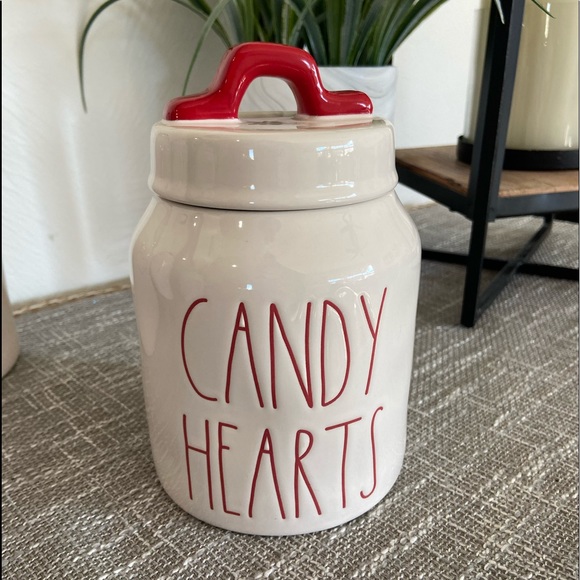 Rae Dunn | Accessories | Rae Dunn Candy Hearts Canister | Poshmark